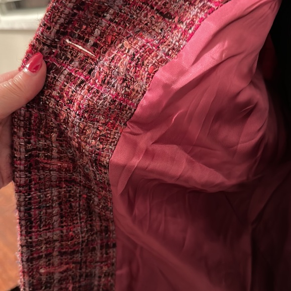 real clothes | Jackets & Coats | Magenta Color Of The Year Tweed Jacket ...